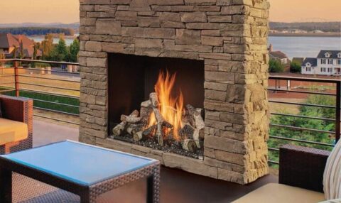 Fire Garden - 4035 Outdoor Traditional Gas Fireplaces - Acme Stove